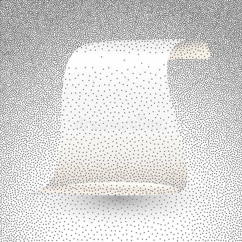 Vector Illustration of Silver Paper Scroll Stock Vector - Illustration ...