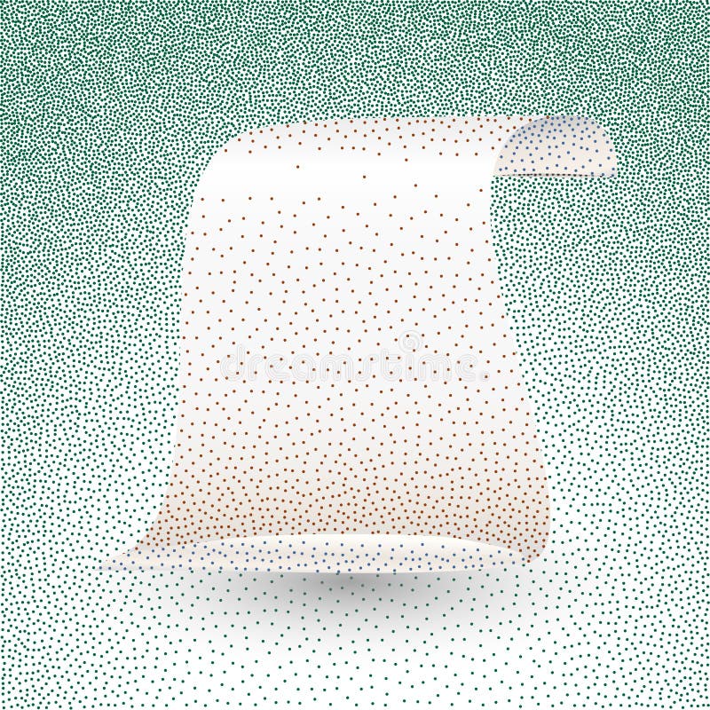 Vector Illustration of Silver Paper Scroll Stock Vector - Illustration ...