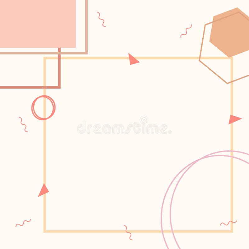 Simple Aesthetic Background with Peach Color Stock Vector ...
