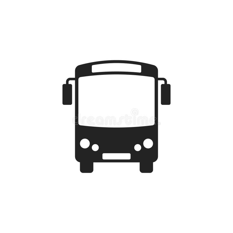 Vector Illustration of Simple Bus Icon. Isolated. Stock Vector ...