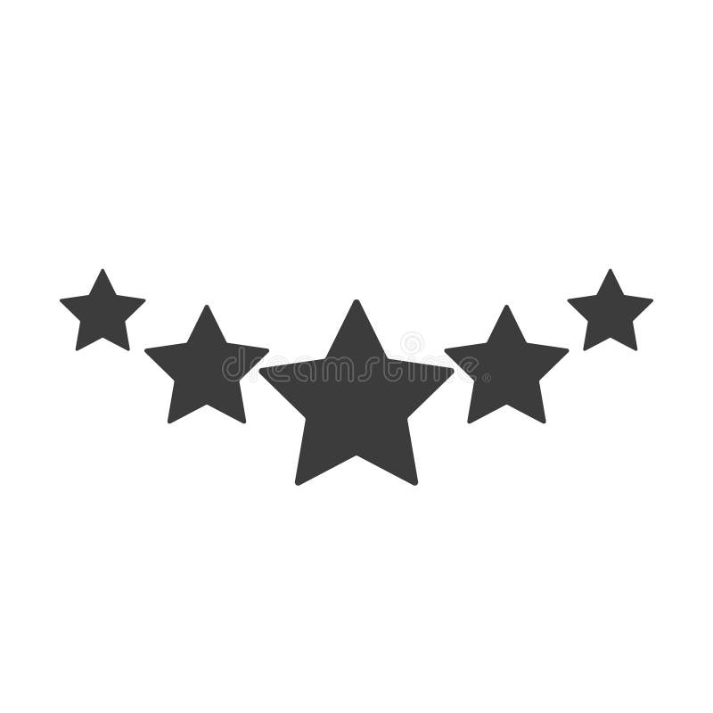 Vector Illustration of Simple Five Stars Icon. Stock Vector ...
