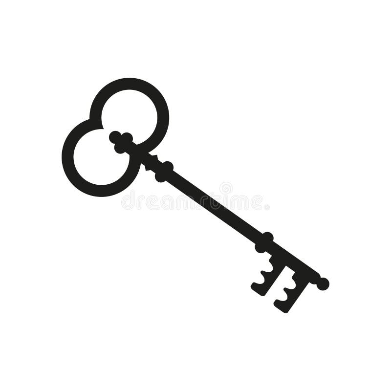 Vector Illustration of Simple Key Icon. Isolated. Stock Vector ...