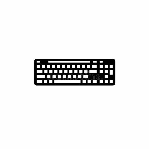Vector Illustration of Simple Keyboard Stock Illustration ...