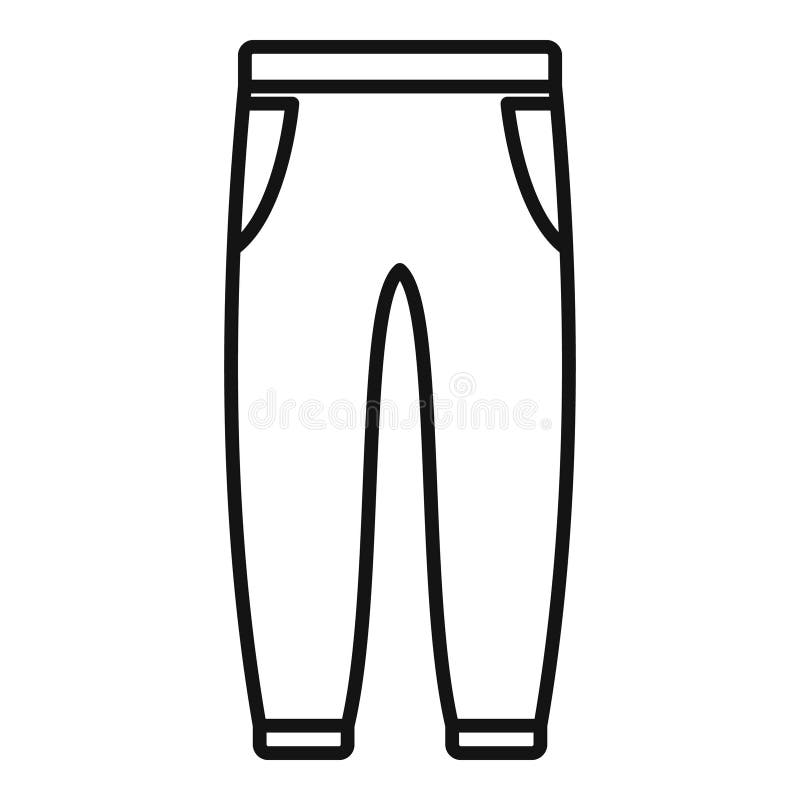 Vector Illustration of Simple Pants Icon Stock Vector - Illustration of ...