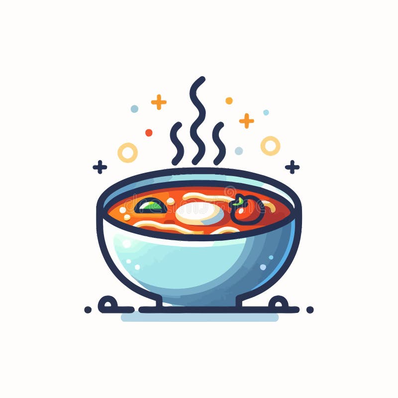 Vector Illustration of Simple Soup Stock Vector - Illustration of food ...