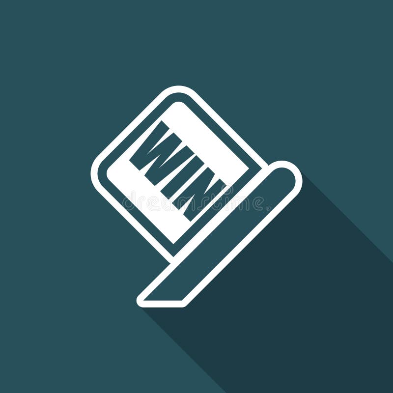 Arrival race flag icon stock vector. Illustration of single - 96395476