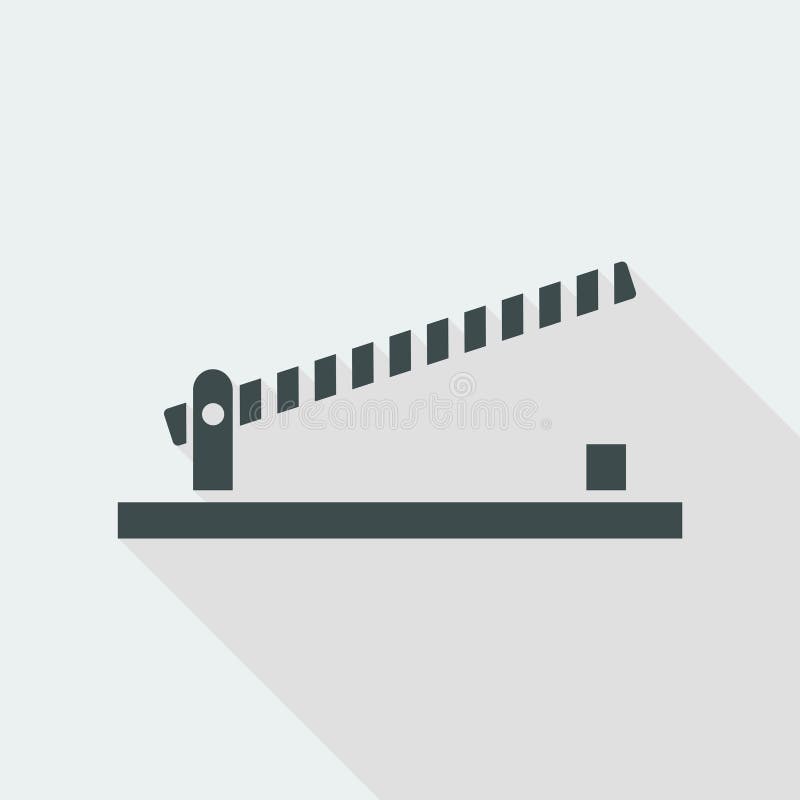 Vector Illustration of Single Isolated Barrier Icon Stock Vector ...