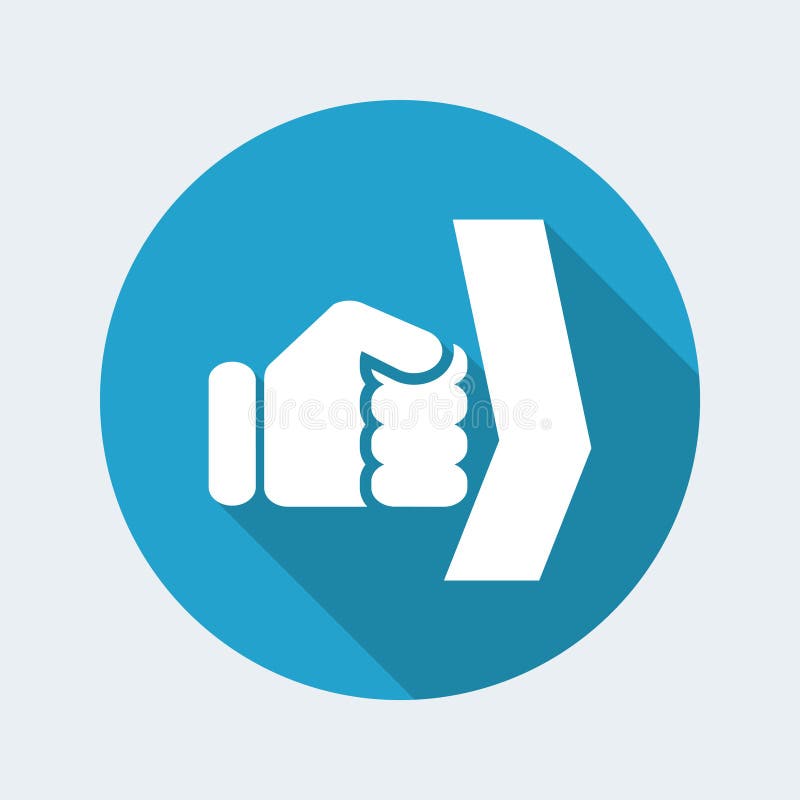 Vector Illustration of Single Isolated Fist Icon Stock Vector ...