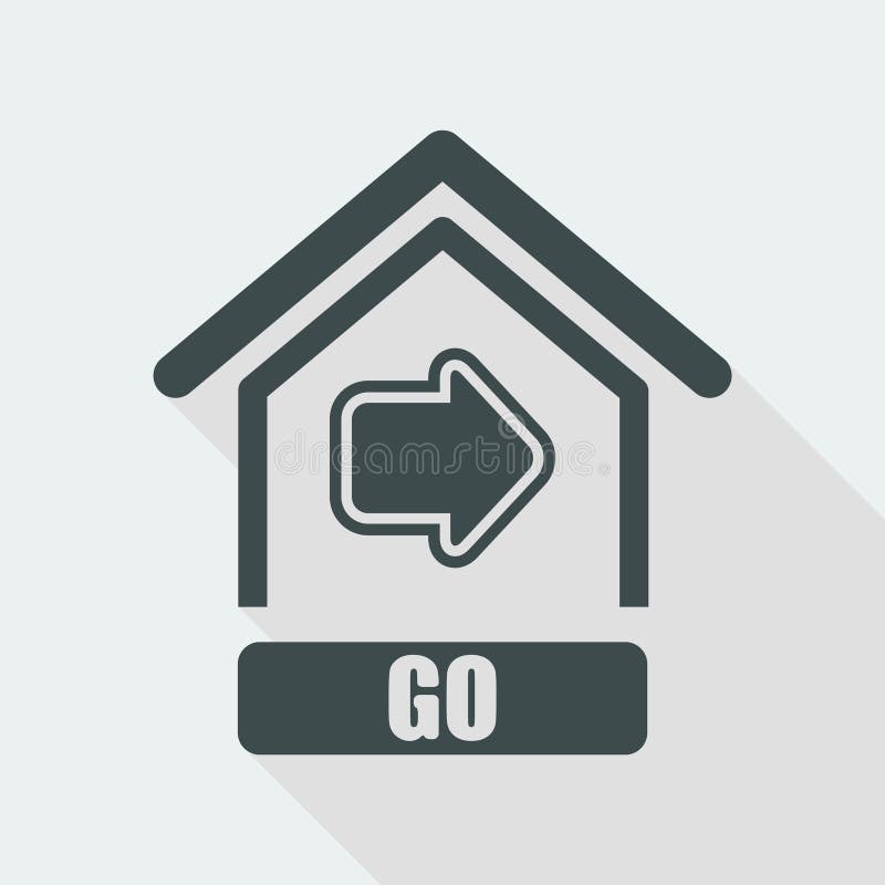Vector Illustration of Single Isolated Go Button Icon Stock Vector ...