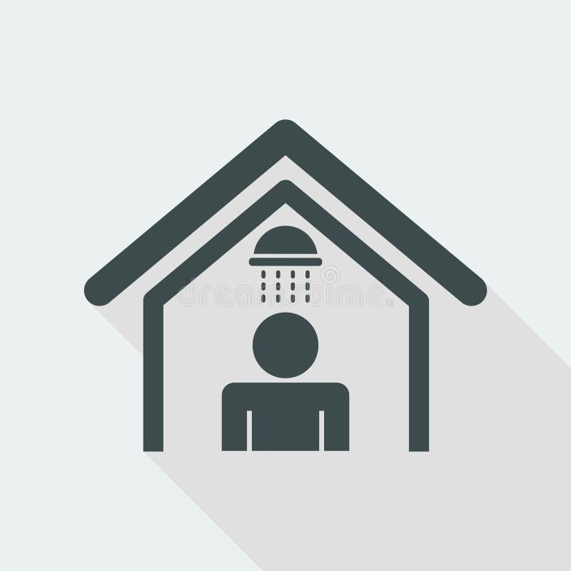 Vector Illustration of Single Isolated Home Shower Icon Stock Vector ...
