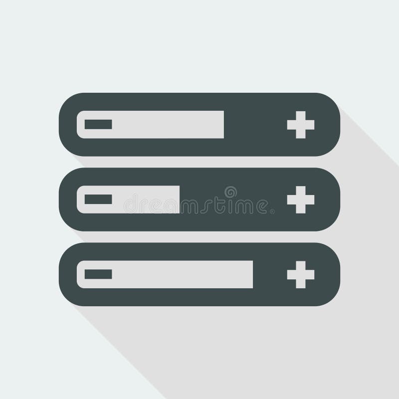 Levels Control - Vector Flat Minimal Icon Stock Vector - Illustration ...