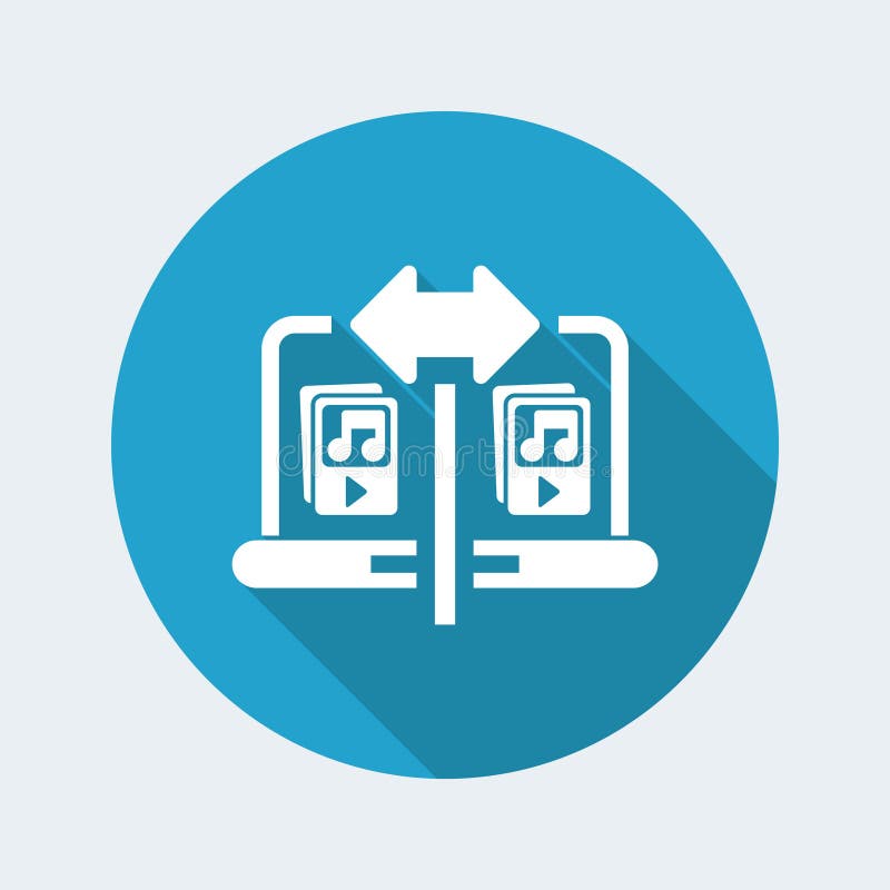 Vector Illustration of Single Isolated Music Share Icon Stock Vector ...