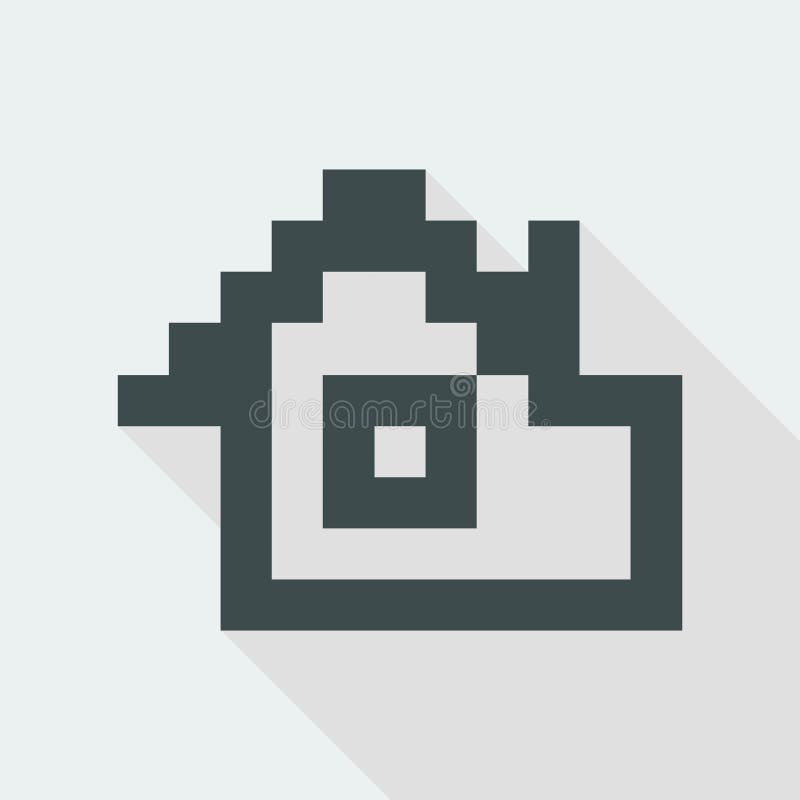 Vector Illustration of Single Isolated Pixel Pc Icon Stock Vector ...