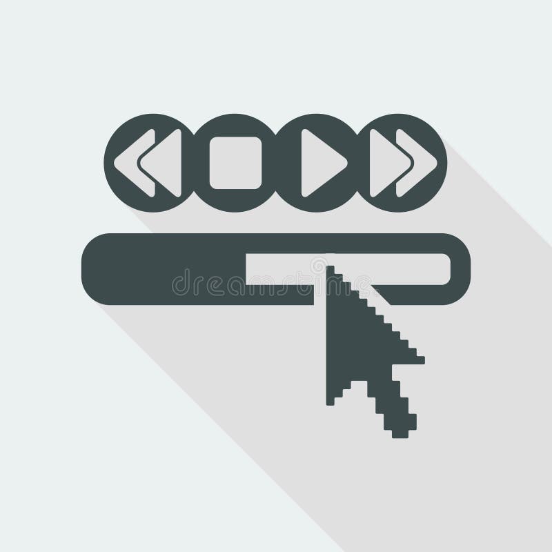 Vector Illustration of Single Isolated Player Icon Stock Vector ...