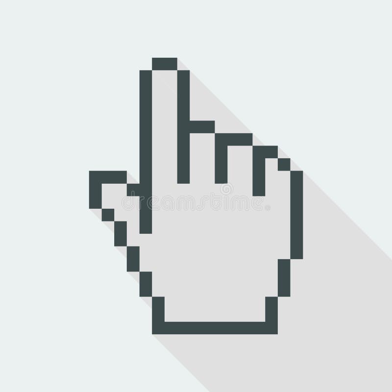 Vector Illustration of Single Isolated Pointer Icon Stock Vector ...