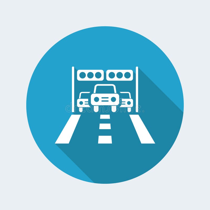 Car race arrival icon stock vector. Illustration of premium - 96395995