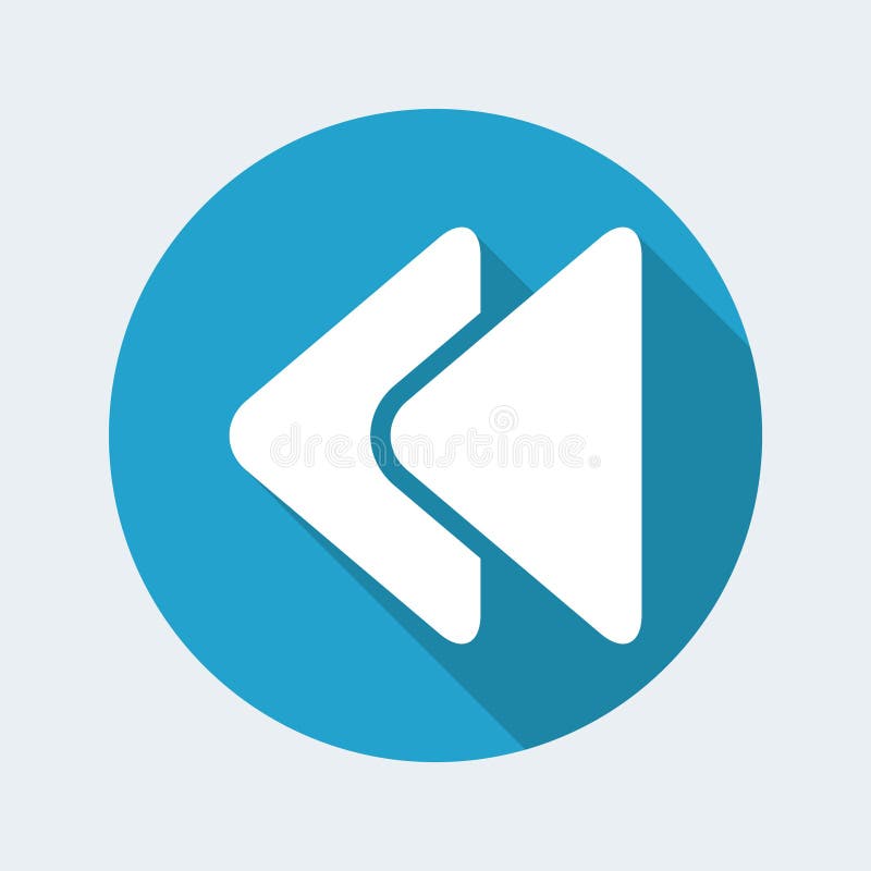 Rewind icon stock vector. Illustration of music, audio - 96395643