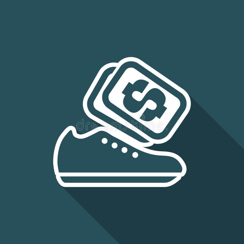 Vector Illustration of Single Isolated Shoes Store Icon Stock Vector ...