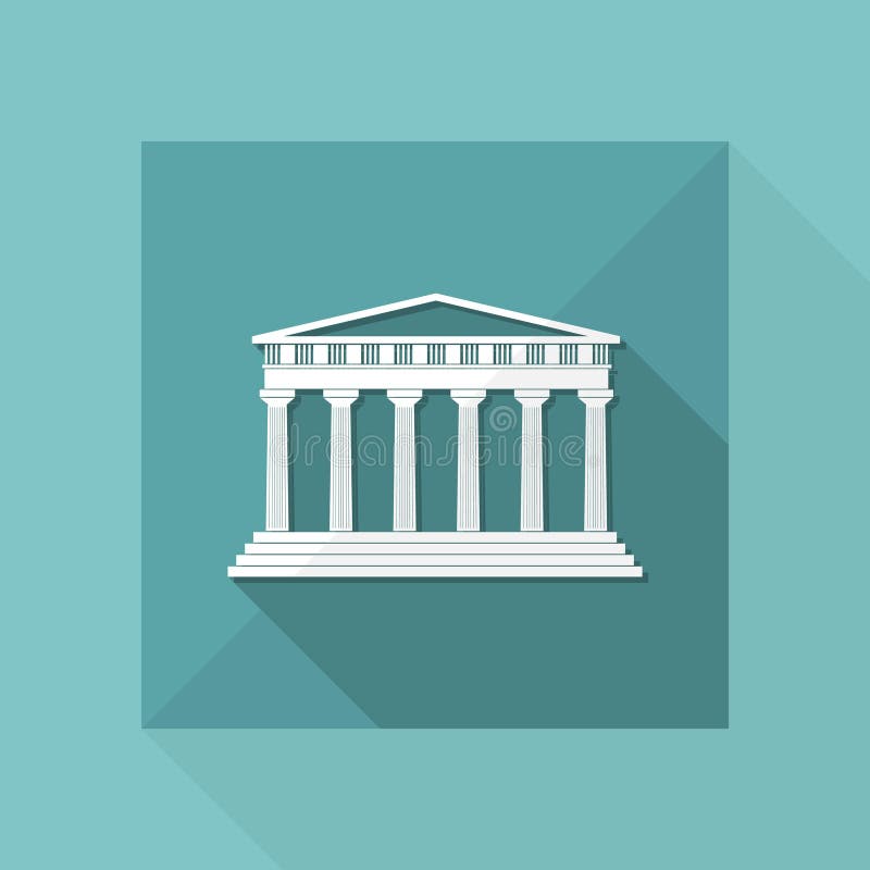 Vector Illustration of Single Isolated Temple Icon Stock Vector ...