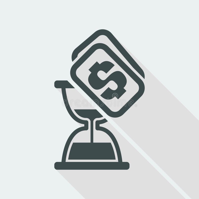 Time cost icon stock vector. Illustration of time, gain - 96395125