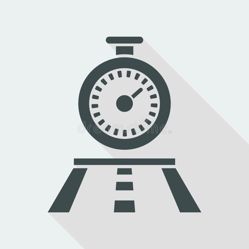 Vector Illustration of Single Isolated Timing Race Icon Stock Vector ...