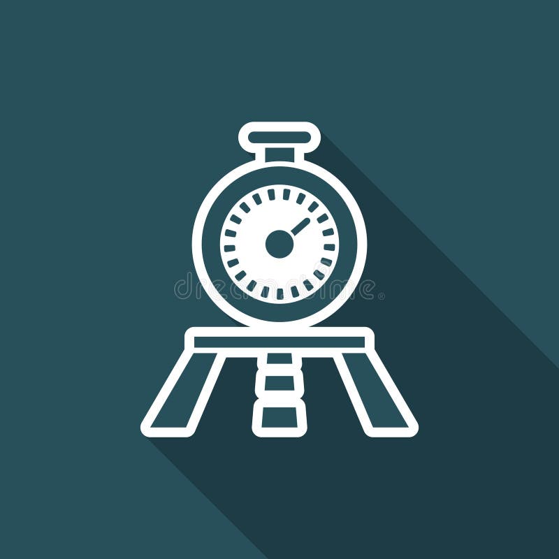 Vector Illustration of Single Isolated Timing Race Icon Stock Vector ...