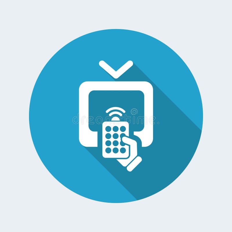 Remote control tv icon stock vector. Illustration of television - 96396029