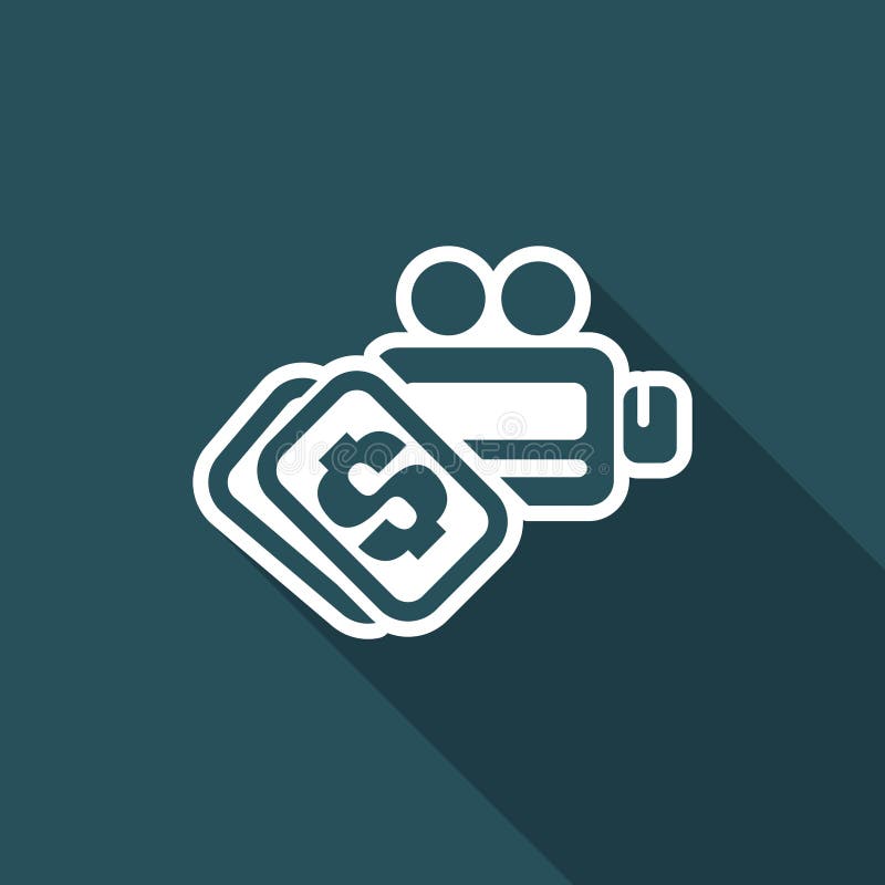 Vector Illustration of Single Isolated Video Cost Icon Stock Vector ...