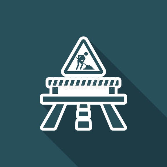 Vector Illustration of Single Isolated Work in Progress Icon Stock ...