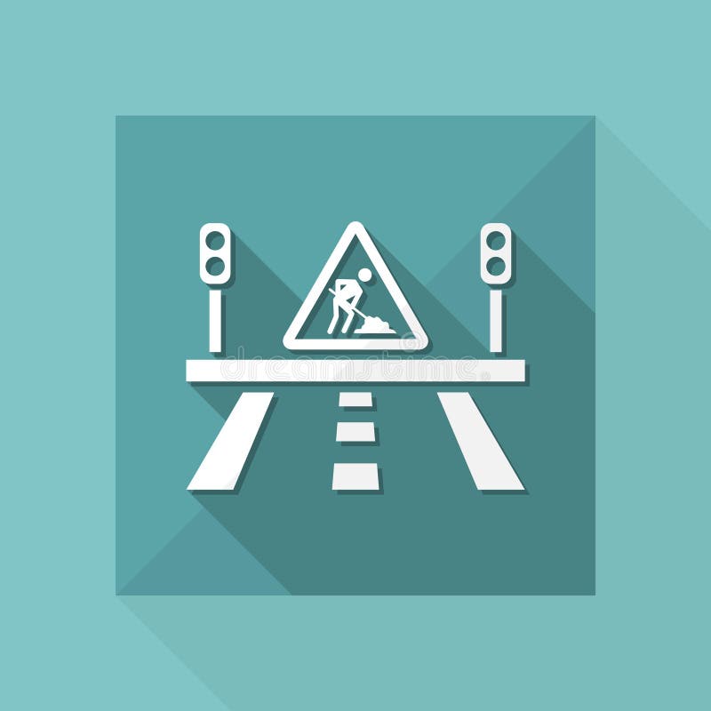 Vector Illustration of Single Isolated Work in Progress Icon Stock ...