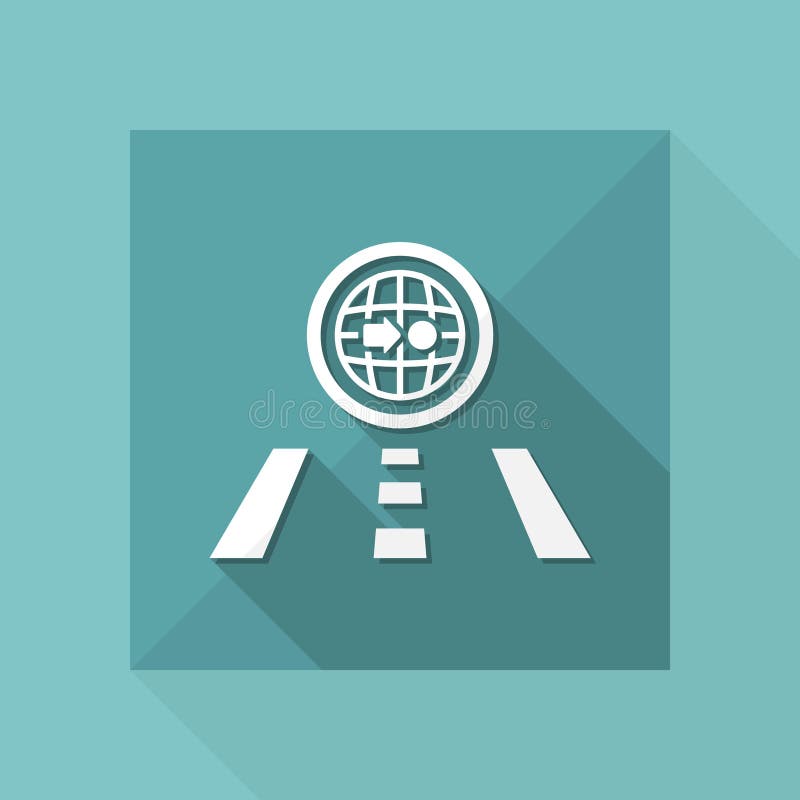 Vector Illustration of Single Navigate Icon Stock Vector - Illustration ...