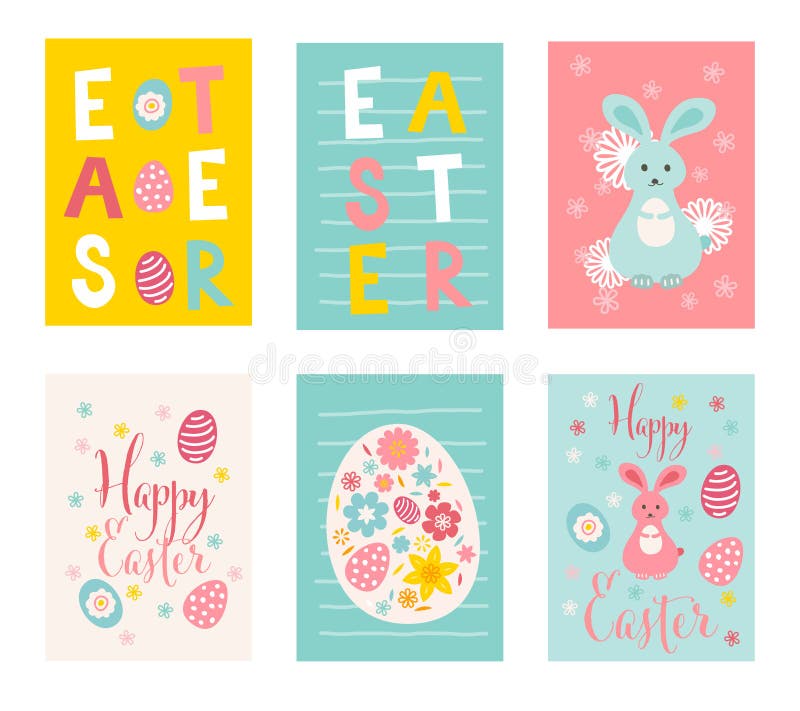 Quick and Simple Easter Card Stock Vector - Illustration of gift ...