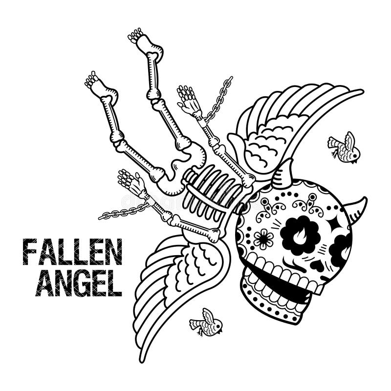 Vector Illustration of Skeletons Stock Illustration - Illustration of ...