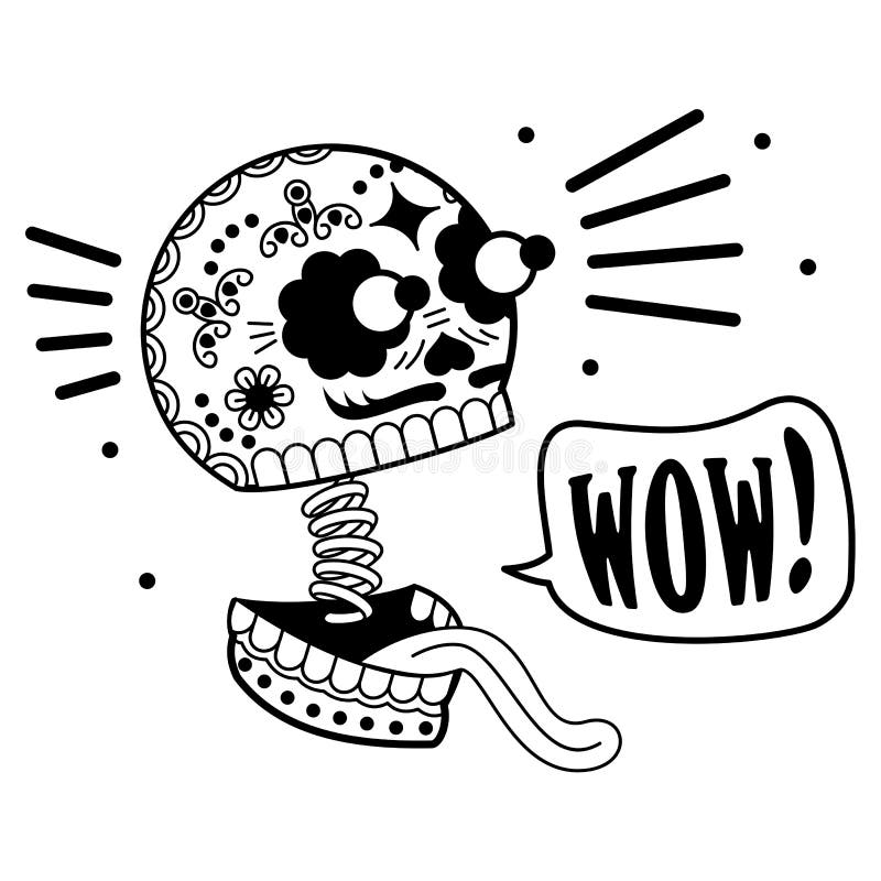 Surprise Skeleton Stock Illustrations – 233 Surprise Skeleton Stock ...