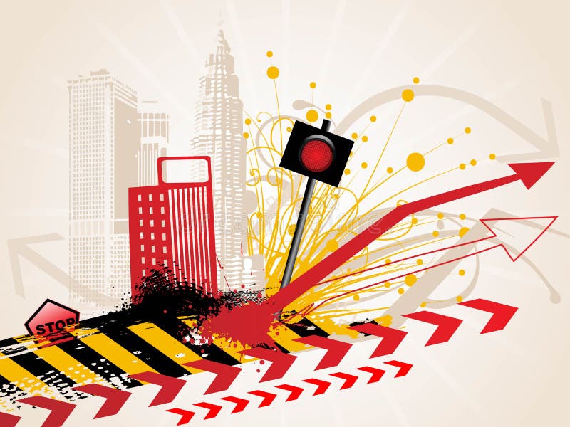 Abstract Traffic Background Stock Vector - Illustration of artistically ...