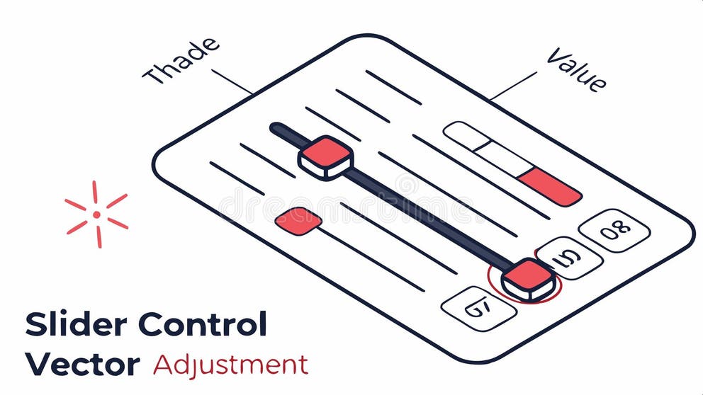 Slider Control Vector, Adjustment and Settings Interface Vector Design ...