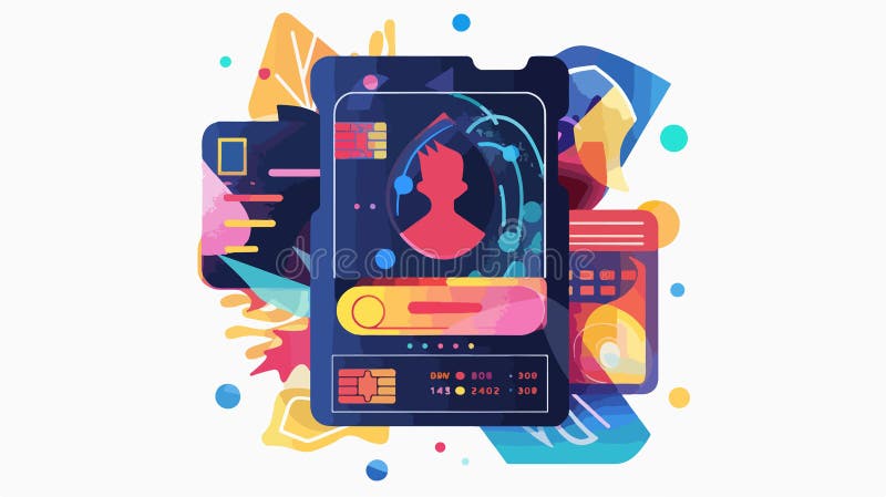Smart ID Card Abstract Concept Vector Illustration Stock Illustration ...