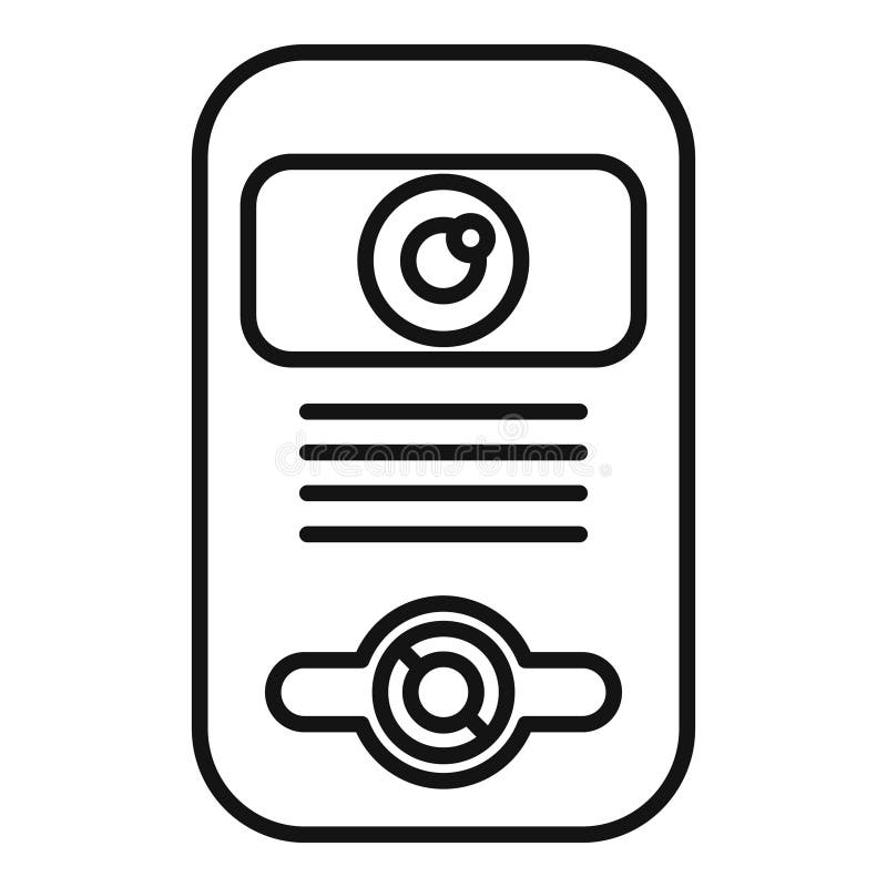 Vector Illustration of Smartphone with Camera Icon Stock Illustration ...