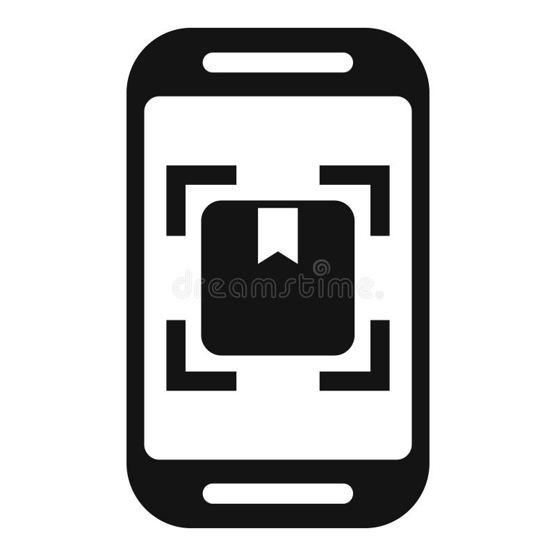 Smartphone Icon with Focus Square Stock Vector - Illustration of ...
