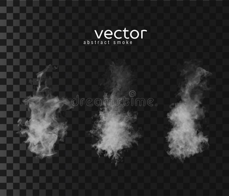 Vector Illustration of Smoky Shapes. Stock Vector - Illustration of ...