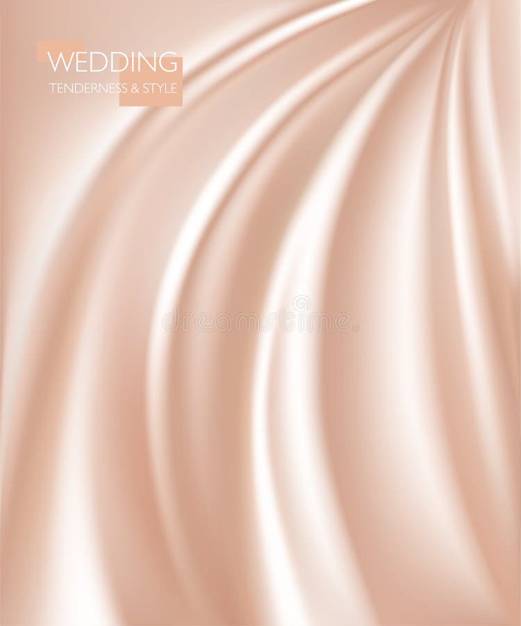 Vector Illustration of Smooth Elegant Luxury Cream Silk or Satin ...