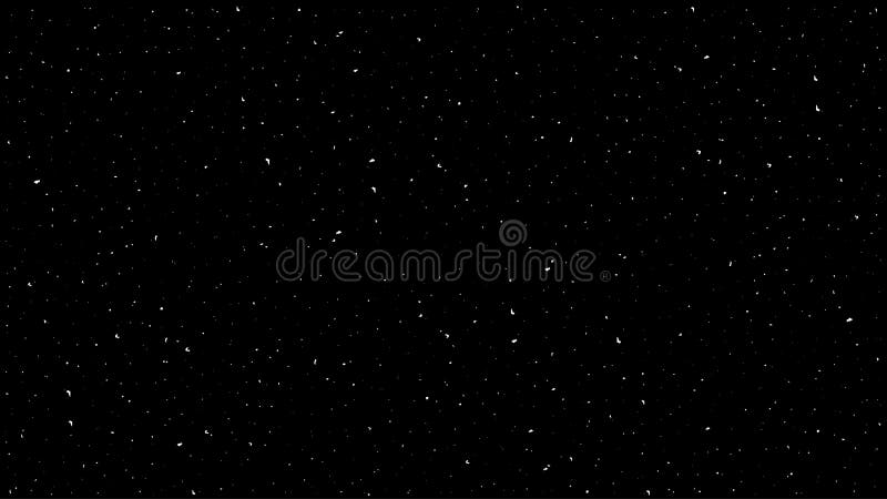 Vector Illustration of Snow Grainy Texture Overlay on Black Background ...