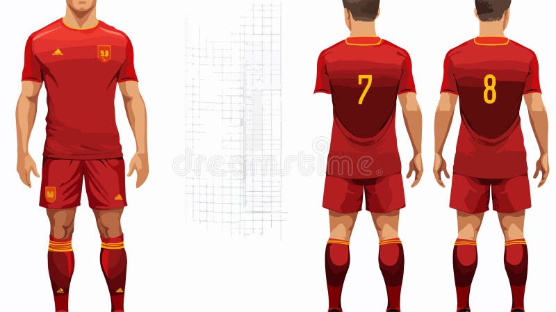 Soccer Player Profile Statistical Information Stock Illustration ...