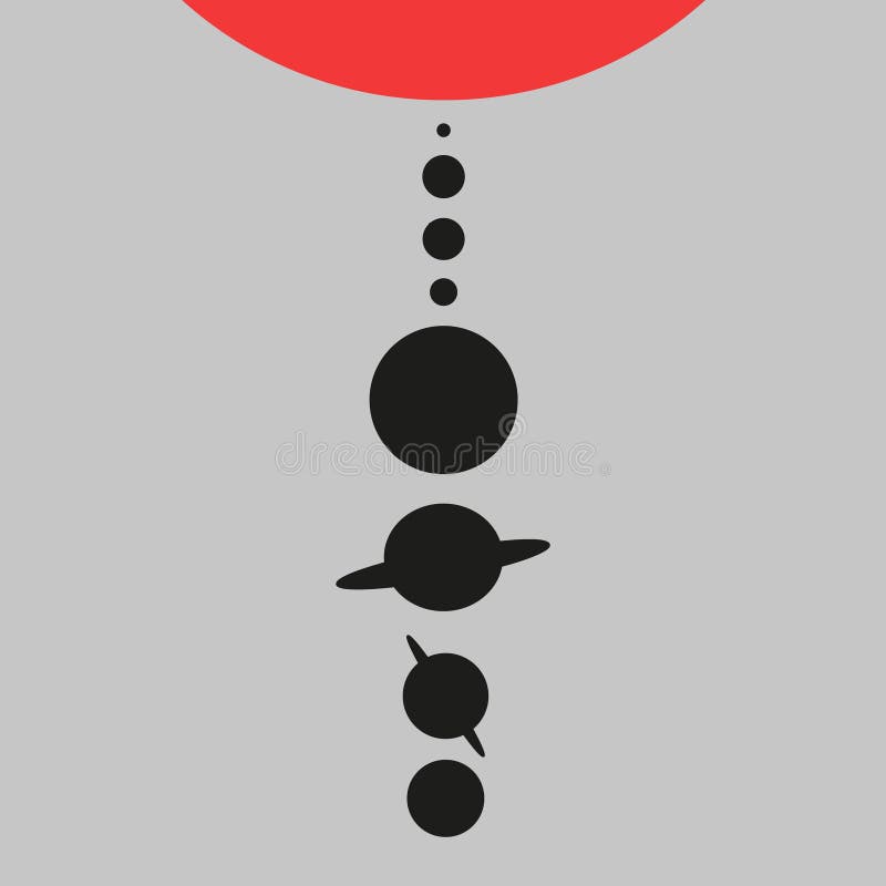 Solar System Silhouette Stock Illustrations – 2,586 Solar System ...