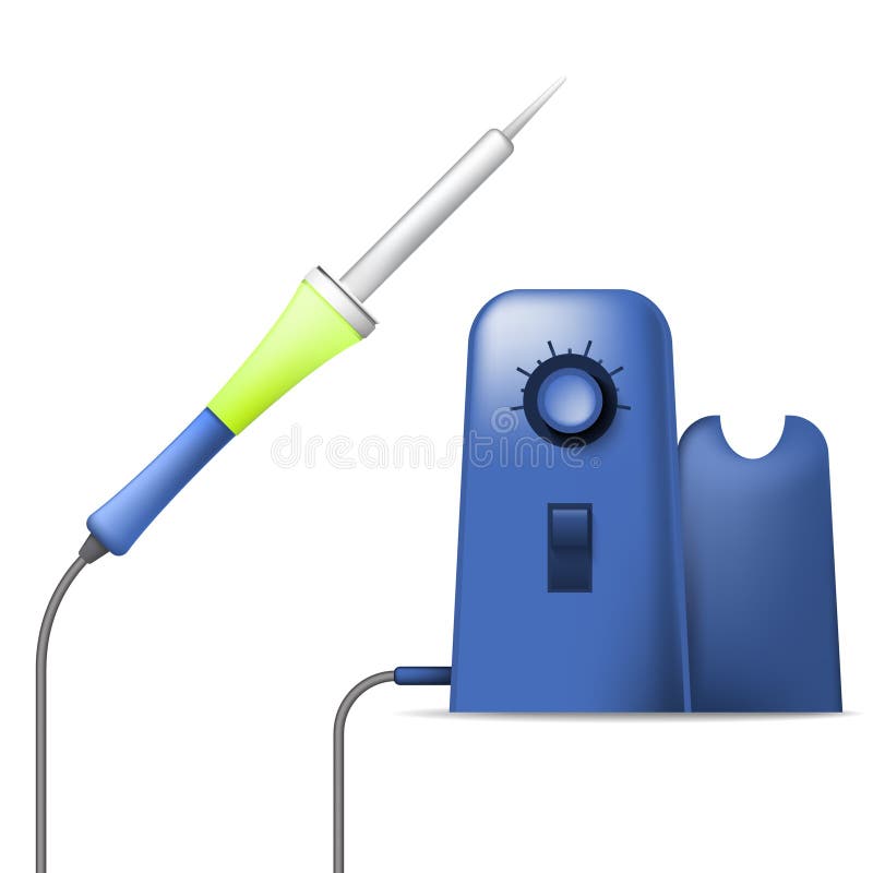 Vector Illustration of Soldering Station Stock Vector - Illustration of ...
