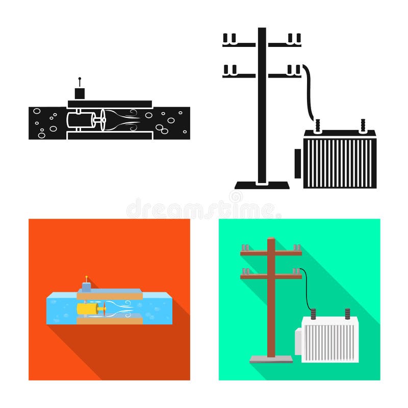 Vector Design of Source and Environment Symbol. Collection of Source ...