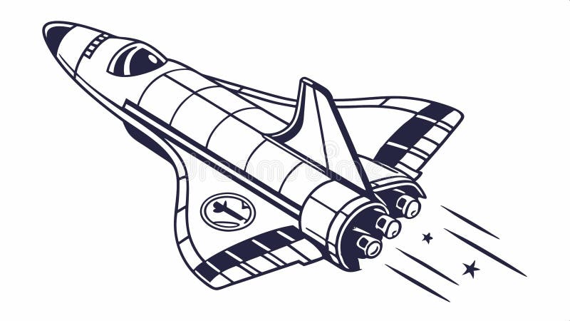 Spacecraft Flying Illustration, Space Travel and Future Tech Vector ...