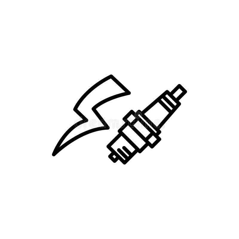 Spark Plug Icon Vector Design Template Stock Vector - Illustration of ...