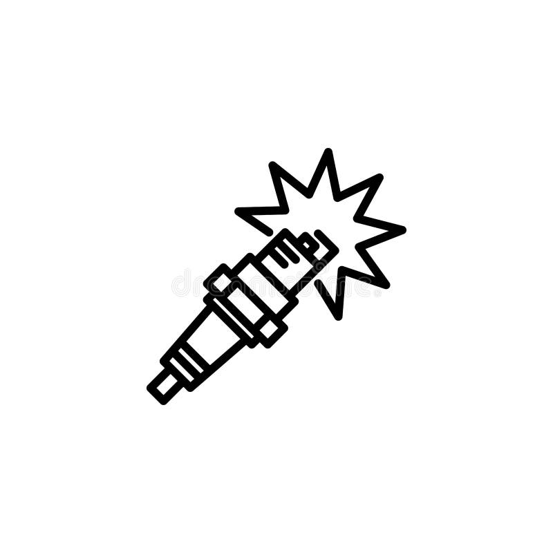 Spark Plug Icon Vector Design Template Stock Vector - Illustration of ...