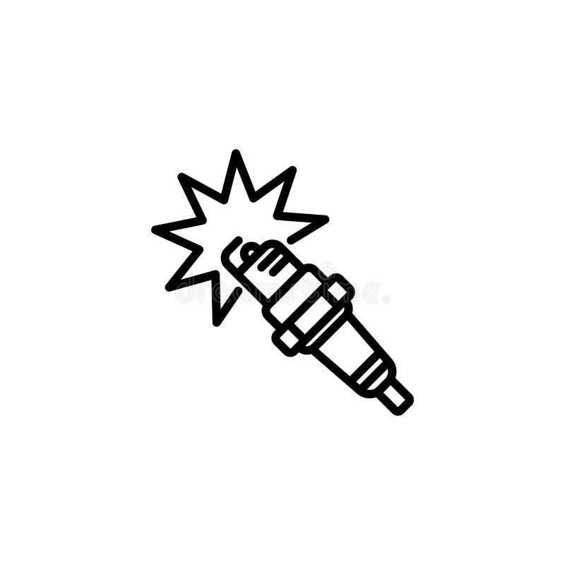 Spark Plug Icon Vector Design Template Stock Vector - Illustration of ...